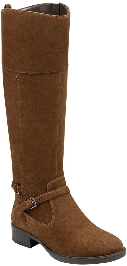 Easy Spirit Wide Calf Tall Shaft Leather Boots- Leigh-WC - ShopStyle