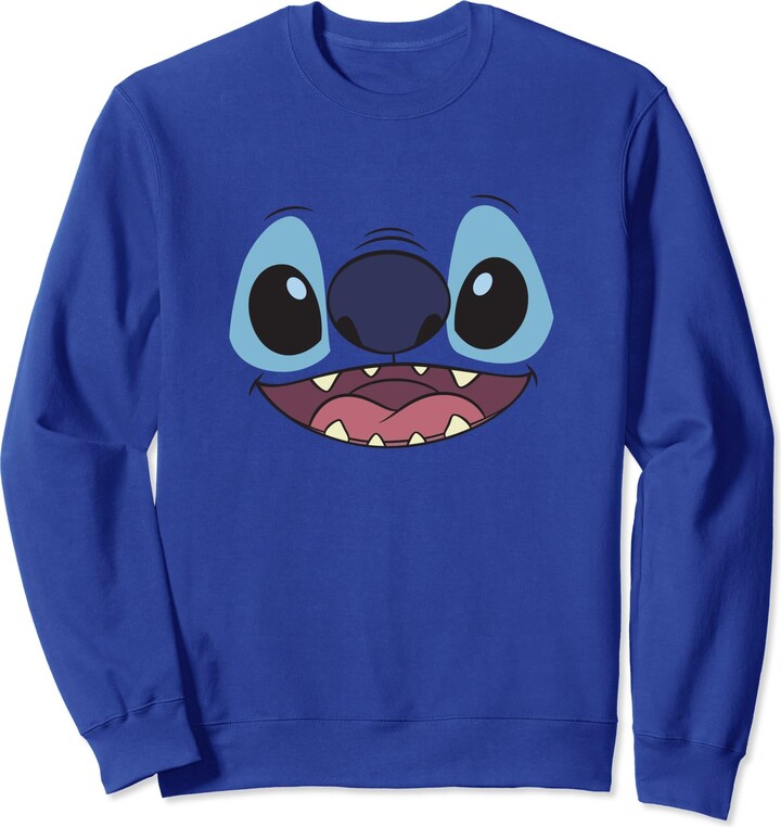 Disney Lilo & Stitch Smiley Stitch Big Face Portrait Sweatshirt - ShopStyle