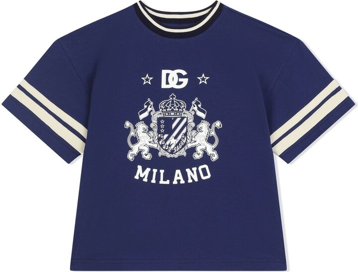 Dolce & Gabbana Children DG Milano logo cotton T-shirt - ShopStyle Boys ...