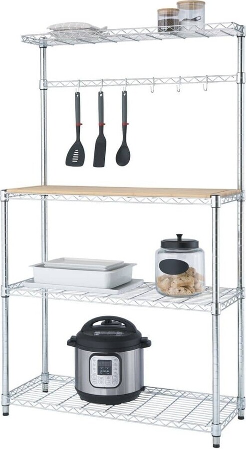 Trinity EcoStorage® 36x14x60 Commercial Baker's Rack, Chrome ...