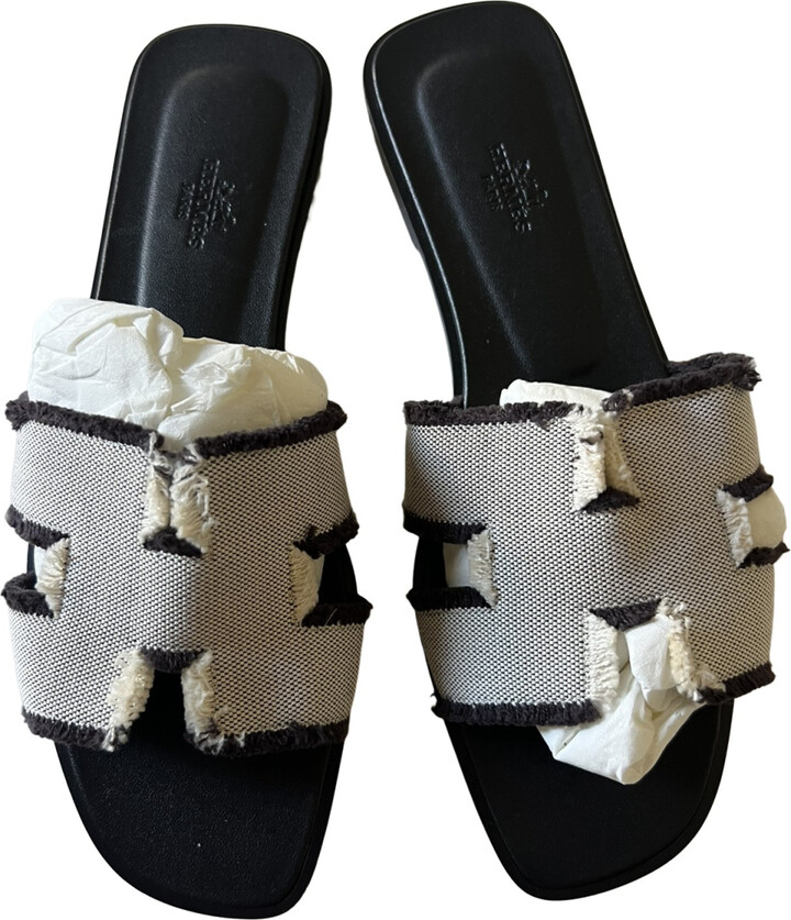 Hermes Oran cloth sandal - ShopStyle