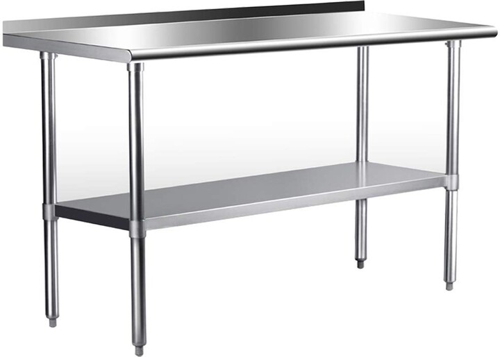LivEditor Stainless Steel Work Table, Heavy Duty Table with Adjustable ...
