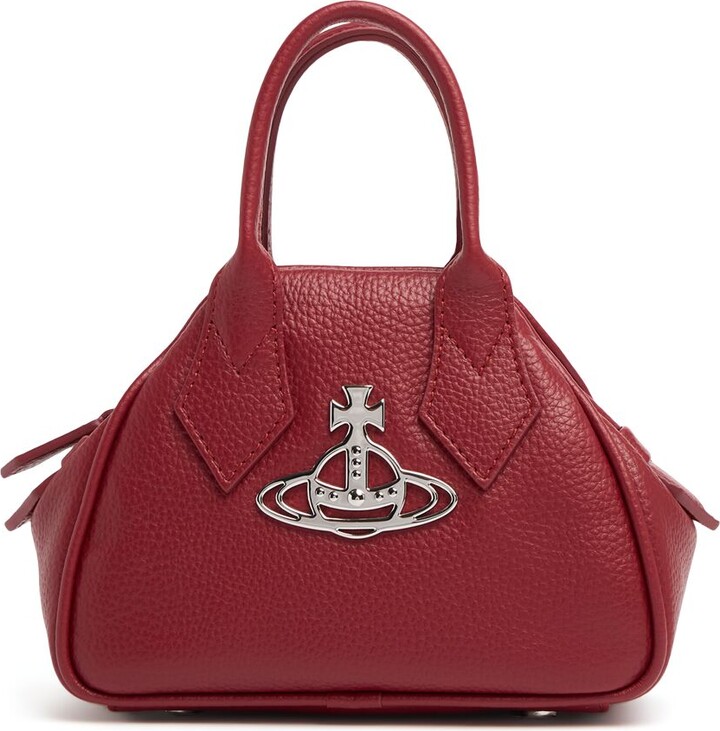 Vivienne Westwood Mini Yasmine grained faux leather bag - ShopStyle