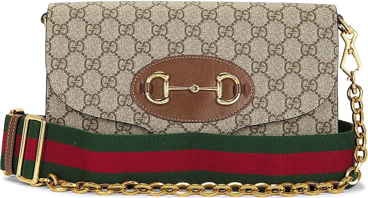 Gucci Horsebit Shoulder Bag in Beige - ShopStyle