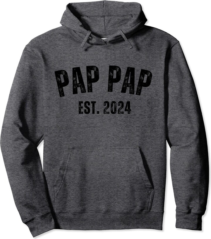 Classic Pap Pap Grandpa Est. 2024 Vintage Pullover Hoodie - ShopStyle