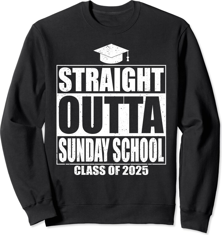 Straight Outta School Graduate Class 2025 Idea Tee Straight Outta ...