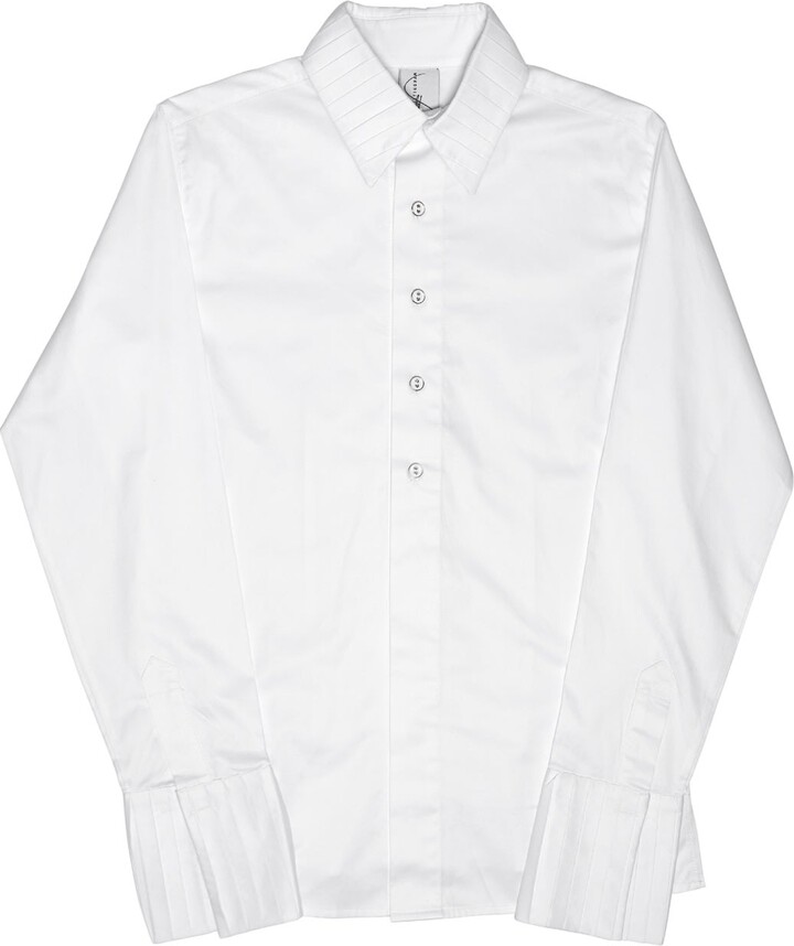Maurice Whittingham Ltd Men's Pleated Collar And Cuffs White Shirt ...
