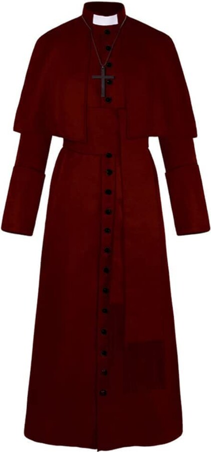 MYAYD Men's Cassock Robe Choir Minister Clergy Pulpit Liturgical Church ...