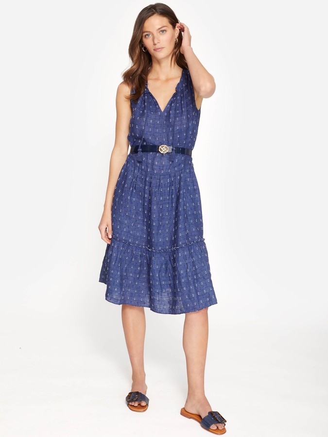 J.Mclaughlin Christa Linen Dress in Dots - ShopStyle