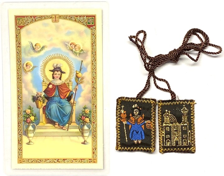 Etsy Holy Divine Child Nino Divino Spanish Prayer Card Scapular 2-Piece ...