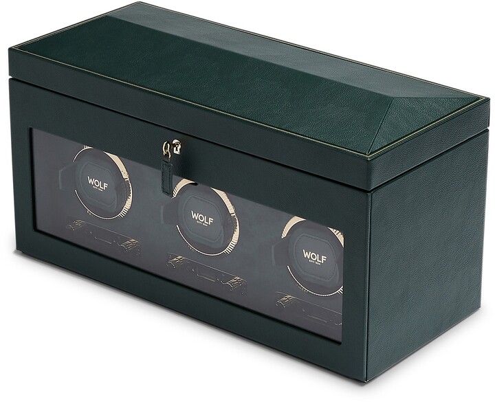 Wolf British Racing Green Triple Watch Winder & Case - ShopStyle ...