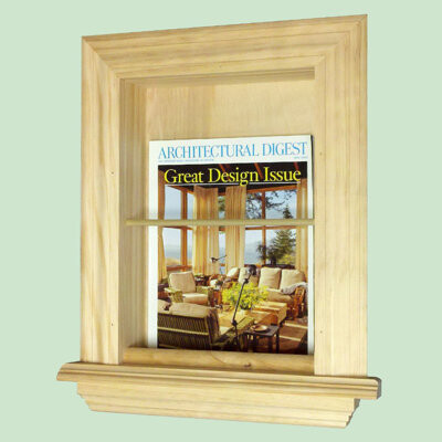 Timber Tree Cabinets Meridian Recessed Magazine Rack - ShopStyle Wine ...