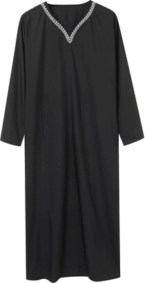 COOFANIN Mens Kaftan Big and Tall Sackcloth Prayer Robe Faith Robe ...
