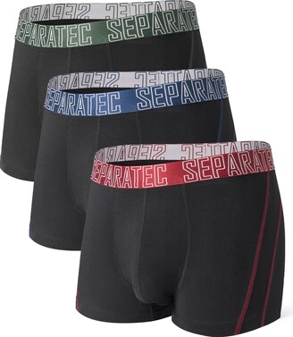 Separatec Men's Boxer Briefs Smooth Bamboo Rayon with Separated Pouches ...