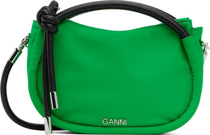 Ganni Green Mini Knot Bag - ShopStyle