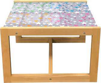 East Urban Home Colorful Coffee Table, Star Shapes In Colorful Design ...