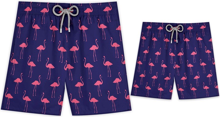 Stivali Father Son Matching Swim Trunks - Flamingo Modern Swimming ...