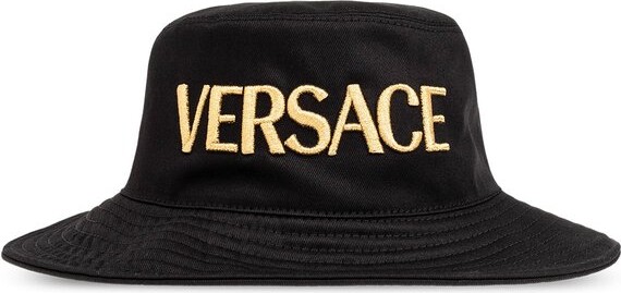 Versace Logo-Embroidered Bucket Hat - ShopStyle