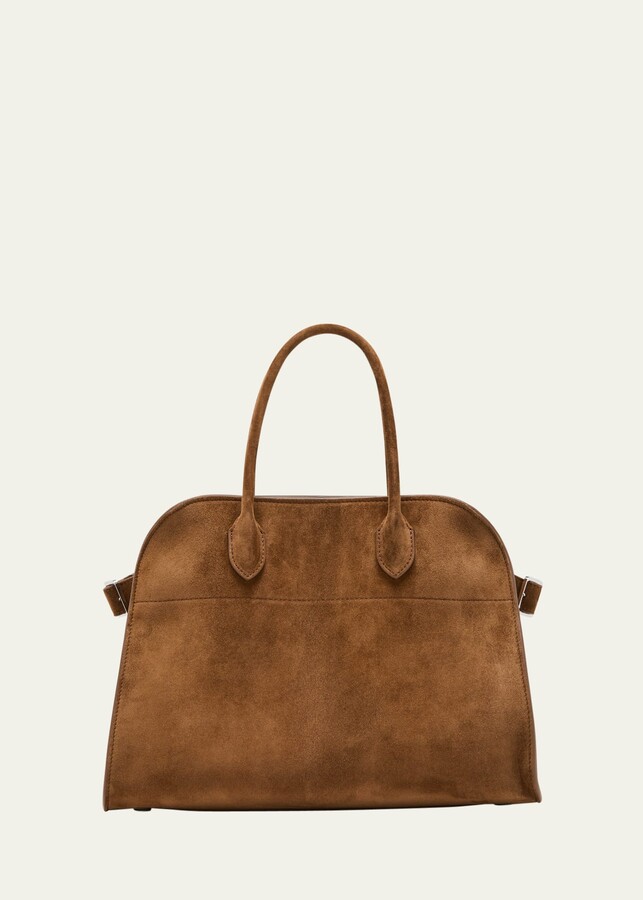 The Row Margaux 12 Top-Handle Bag in Suede - ShopStyle
