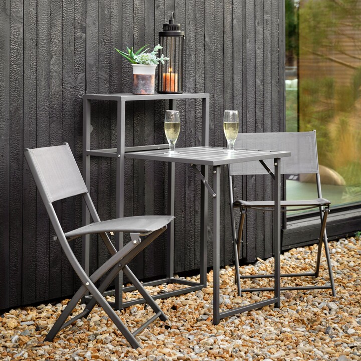 Cedar & Sage Barham Balcony Set Dark Grey - ShopStyle Outdoor Dining ...