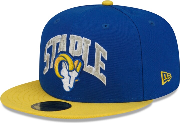New Era Men's X Staple Royal, Gold Los Angeles Rams Pigeon 59Fifty ...
