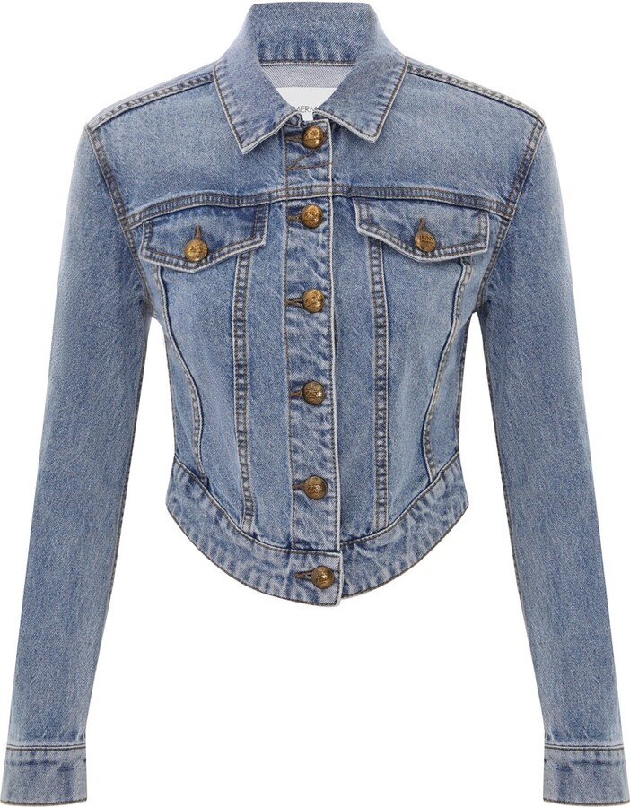 Zimmermann Denim Fitted Jacket - ShopStyle