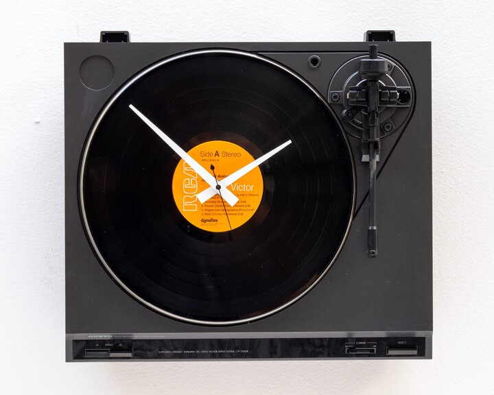 Etsy Recycled Turntable Clock, Music, Record, Album, Player, Upcycle ...