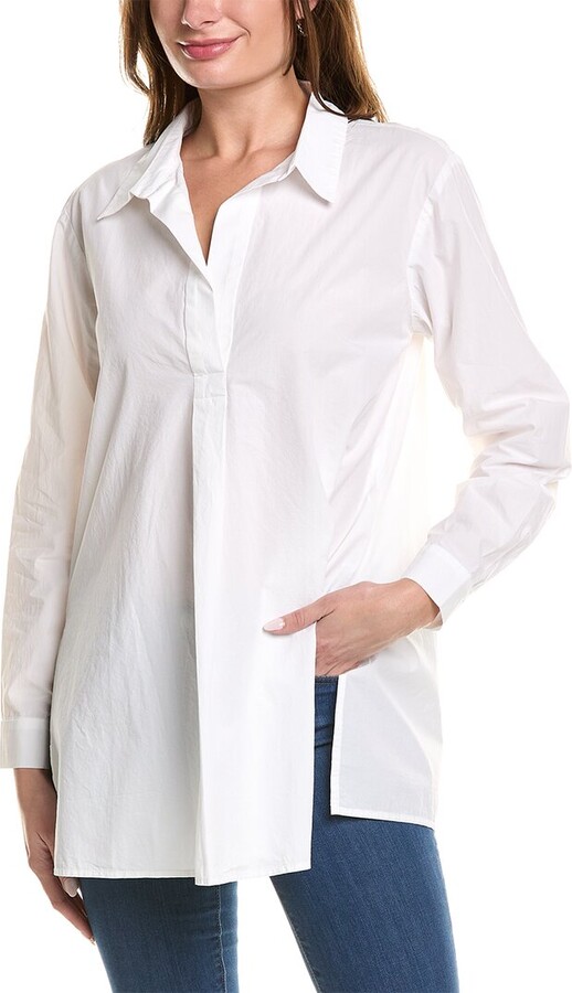 Eileen Fisher Classic Collar Tunic - ShopStyle Tops