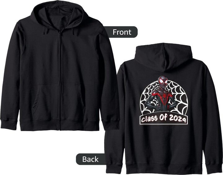 Marvel Spider-Man Miles Morales Graduation Class of 2024 Zip Hoodie ...