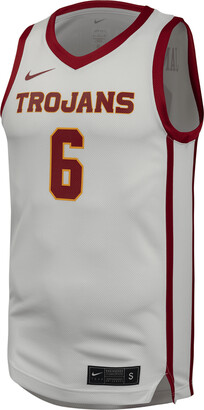 Nike Bronny James USC 2023/24 Men's College Basketball Jersey in White ...