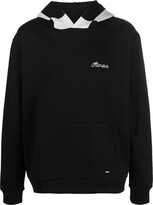Flaneur Homme Logo-Embroidery Two-Tone Hoodie - ShopStyle