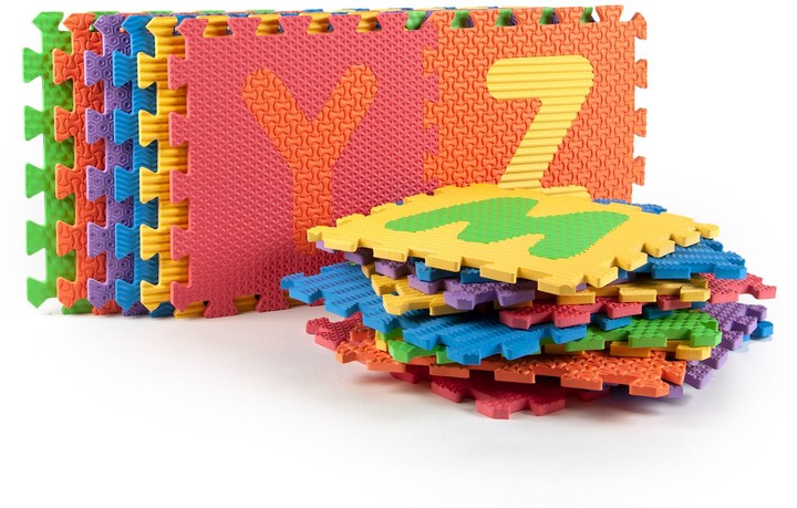 Tadpoles 36 Piece ABC & Numbers Embossed Texture Playmat Set - ShopStyle