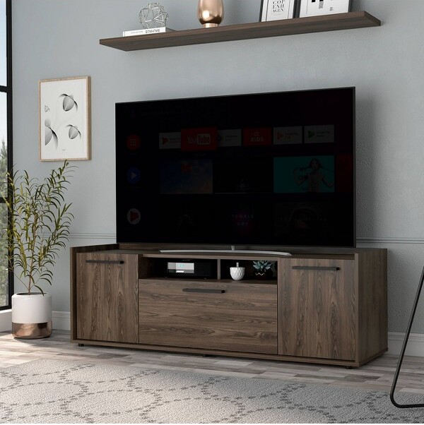 Spokane TV Stand for TVs up to 60" Dark Walnut - Boahaus - ShopStyle