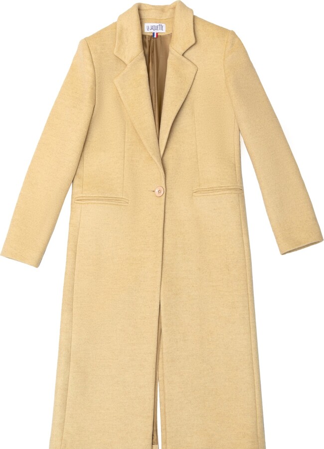 Maison La Jaquette - Emma Coat Chantilly Cream - ShopStyle