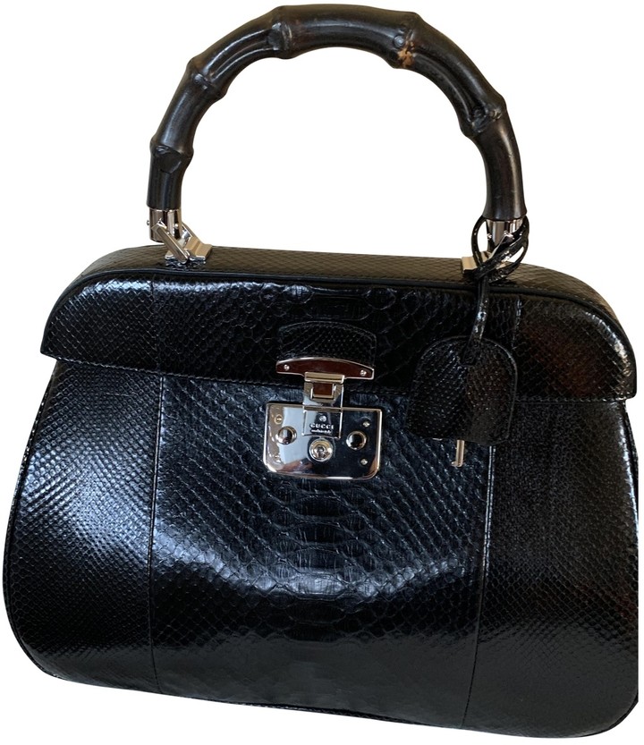 Gucci Lady Lock Black Python Handbags - ShopStyle Bags