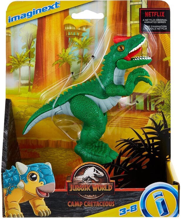 Fisher-Price Imaginext Jurassic World Camp Cretaceous Allosaurus Figure ...