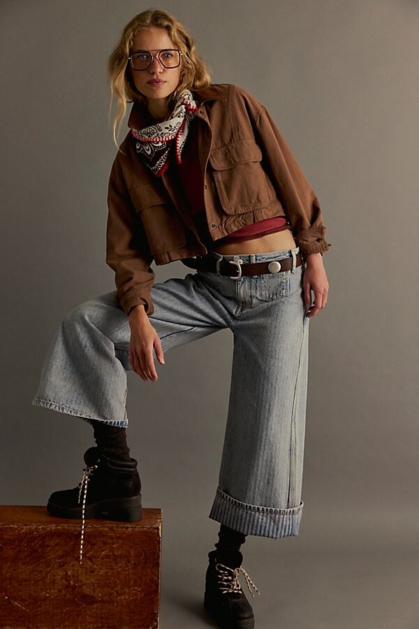 Free People We The Free Brette Cropped Wide-Leg Jeans - ShopStyle