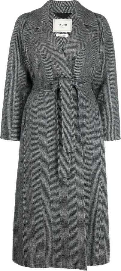 PALTÒ Paola herringbone wool blend coat - ShopStyle