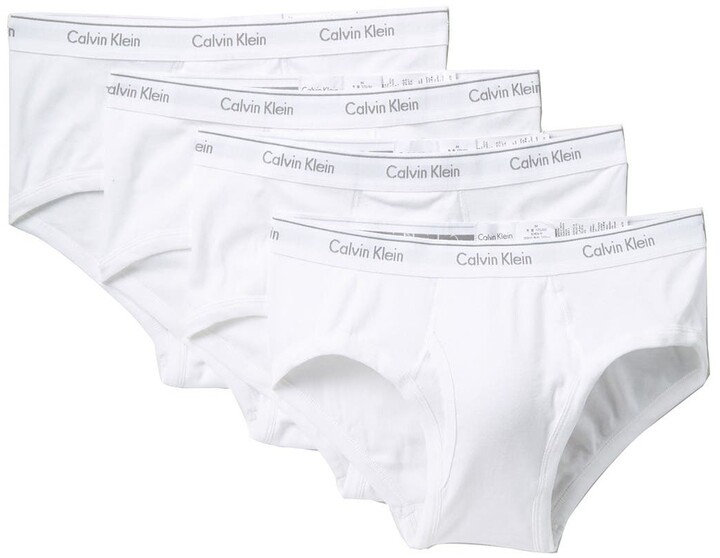 Calvin Klein Low Rise Hip Briefs - Pack of 4 - ShopStyle