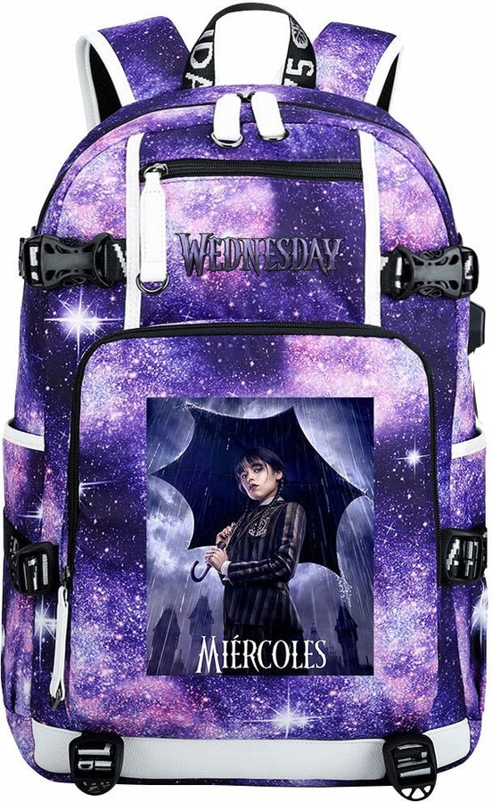 Yanny Wednesday Addams Adult Backpack School Bag Set School Bag ...