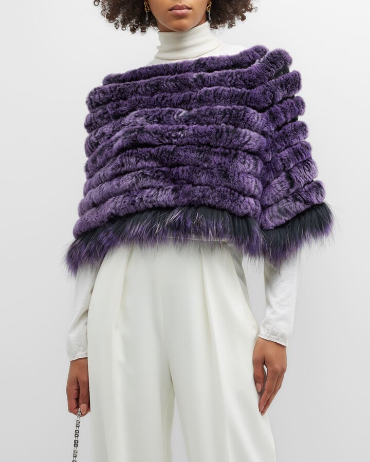 Kelli Kouri Tiered Rabit Fur Wrap - ShopStyle
