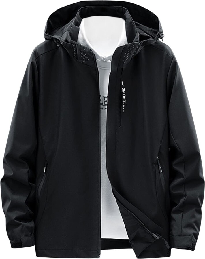 Generic Lightweight Rain Jacket - Outdoor Showerproof Hooded Packable ...