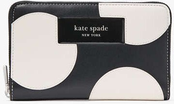 Kate Spade Label Dot Applique Medium Zip Around Wallet - ShopStyle