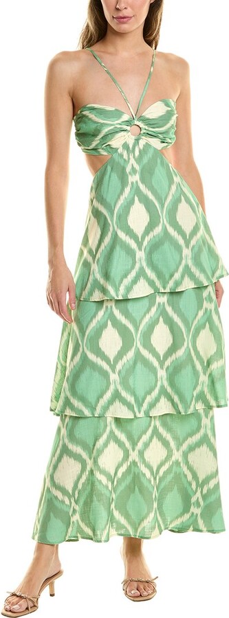 OPT Sandi Linen-Blend Maxi Dress - ShopStyle