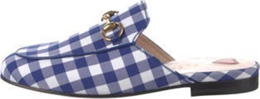 Gucci Plaid Print Mules - ShopStyle