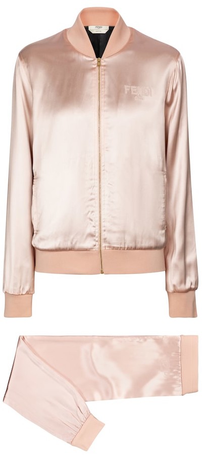 Fendi Satin tracksuit - ShopStyle Activewear