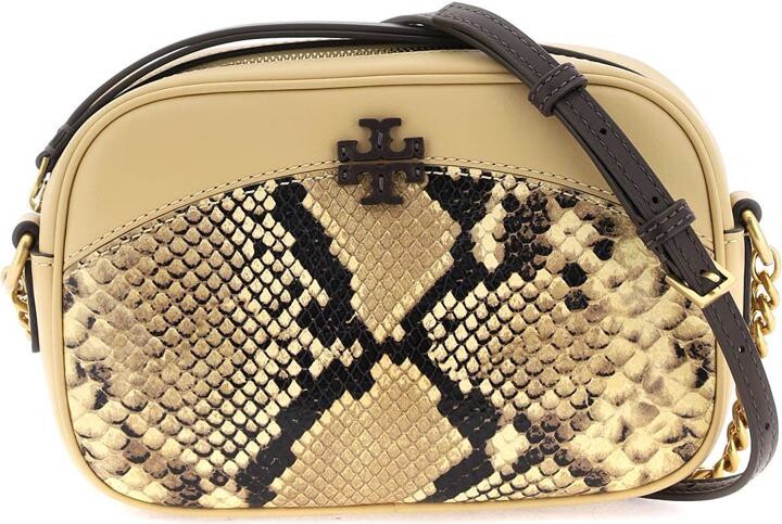 Tory Burch 'mcgraw' snake-embossed camera bag - ShopStyle