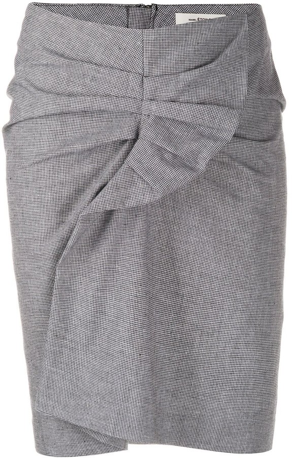 Etoile Isabel Marant Ines houndstooth mini skirt - ShopStyle