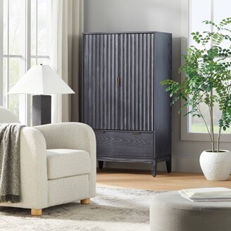 Threshold designed w/Studio McGee 55" Thousand Oaks Wood Scalloped ...