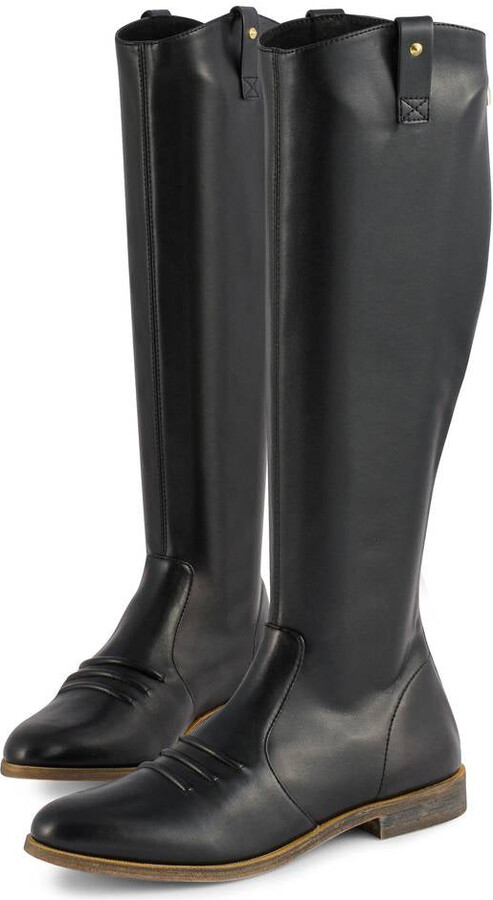 Melyann Mase Boots In Black Leather - ShopStyle